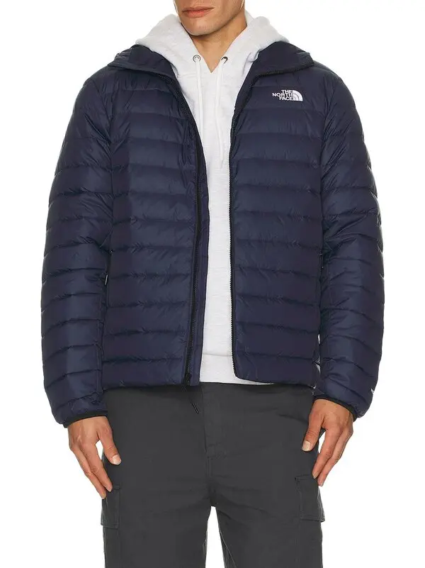 The North Face Down Hooded Jacket - Summit Navy