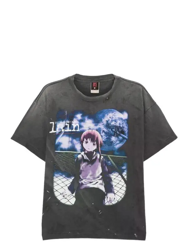SAINT MXXXXXX Graphic-print T-shirt - Grey