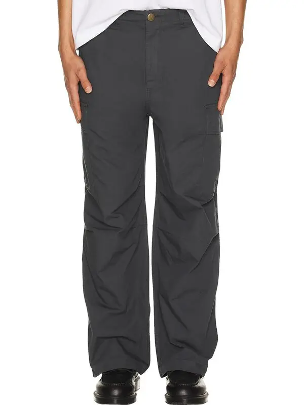 PALMES Ripstop Cargo Trousers - Charcoal