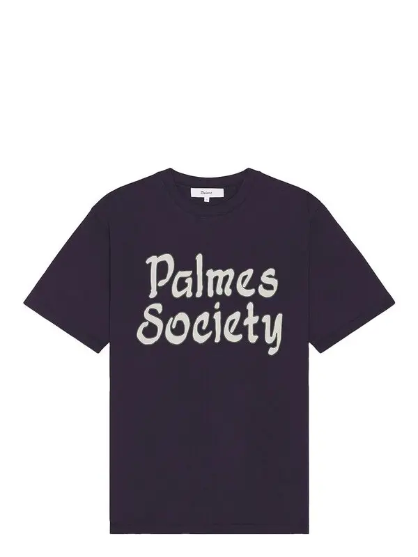 PALMES Society T-shirt In Navy - Dark Blue