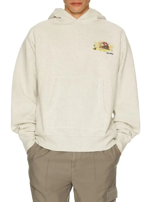 PALMES Porch Hooded Sweatshirt - Oatmeal