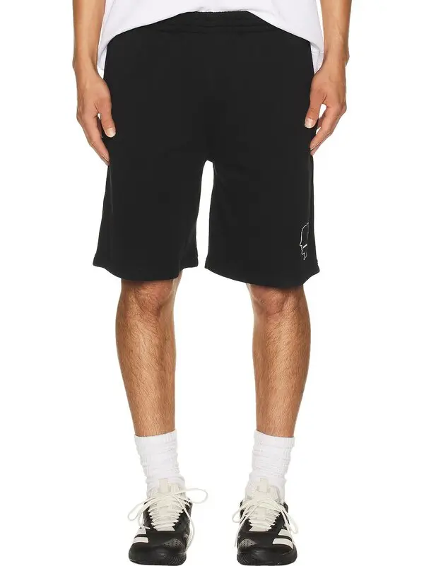 BRAIN DEAD Logohead Rugby Short - Black