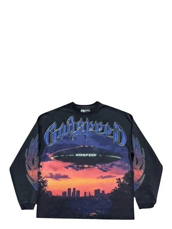GODSPEED U.a.p Long Sleeve T-shirt - Black Wash