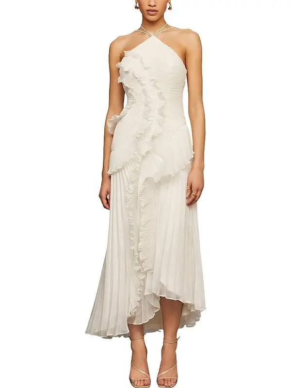 AMUR Lorelie Halter Gown - Ivory