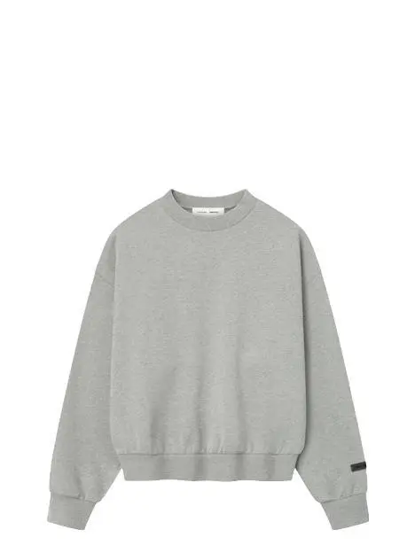Fear Of God Essentials Classic Fleece Crewneck Sweatshirt - Concrete Heather