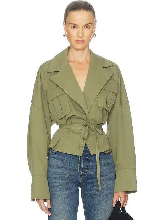CAMILA COELHO Mari Jacket - Sage