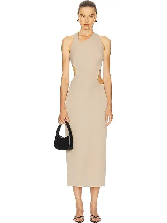 CAMILA COELHO Leona Midi Dress - Flax