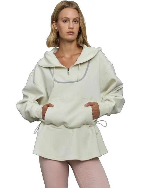 Adidas By Stella McCartney Peplum Hoodie - Almond Milk-smc