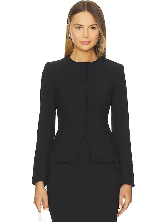 ALL THE WAYS Jane Collarless Blazer - Black