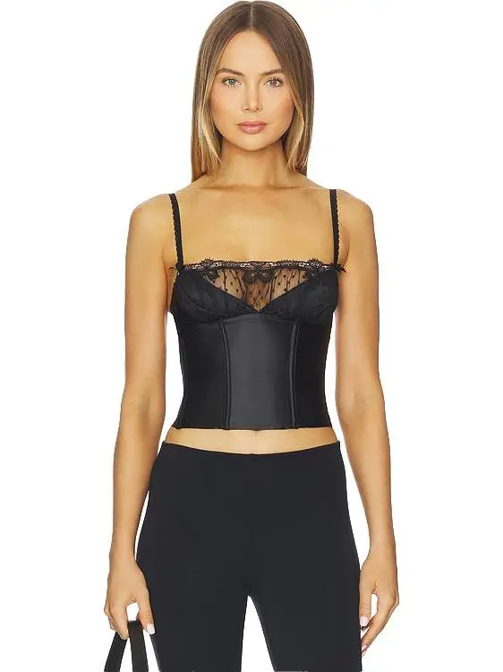 For Love & Lemons Papillon Bustier - Black