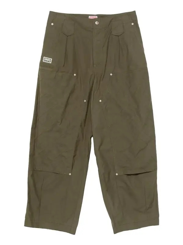 Kenzo Quilted Trousers - Green