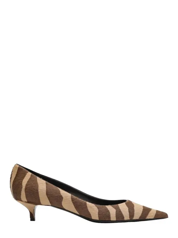 JIMMY CHOO Amelia Zebra-print Pony Hair Pumps - Brown