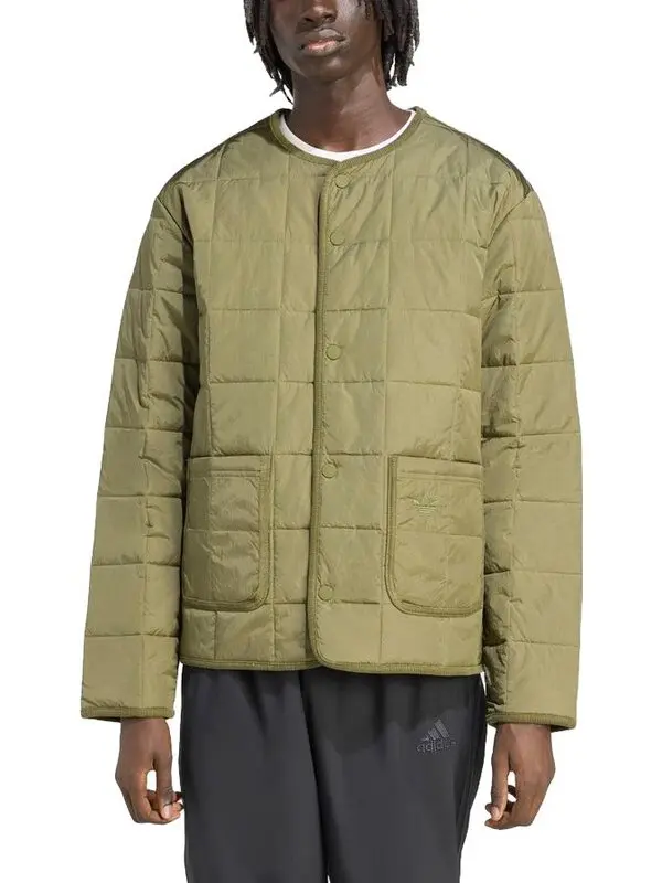 Adidas Originals By Alexander Wang Quilted Nylon Jacket - Green