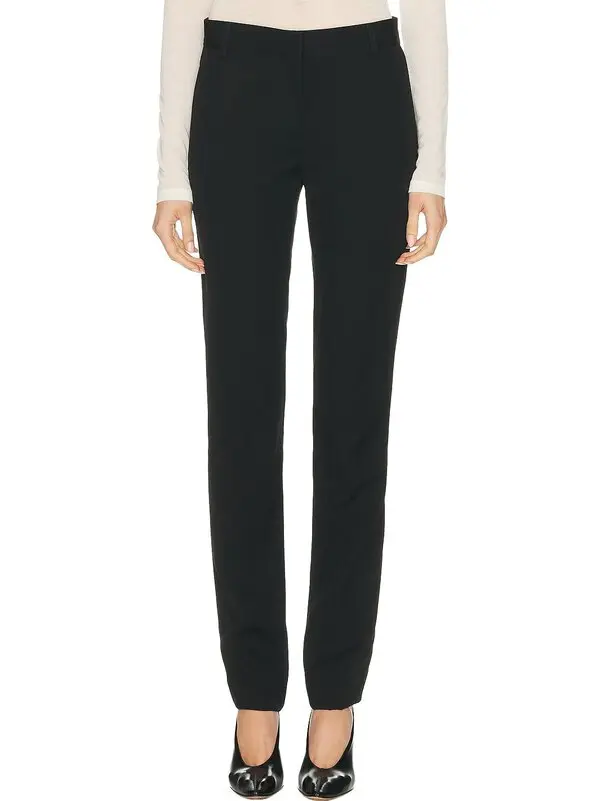 TOTEME Low-waist Slim Evening Trousers - Black