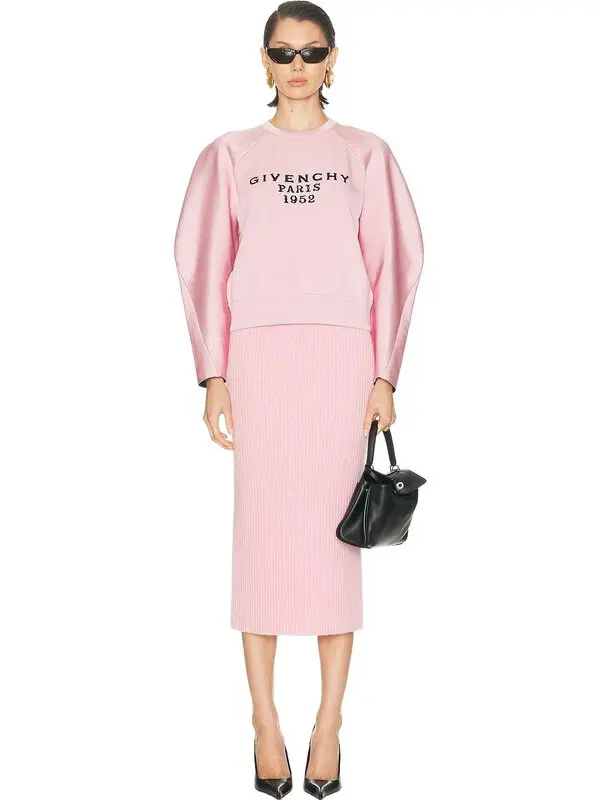 Givenchy Crewneck Sweater With Logo - Light Pink