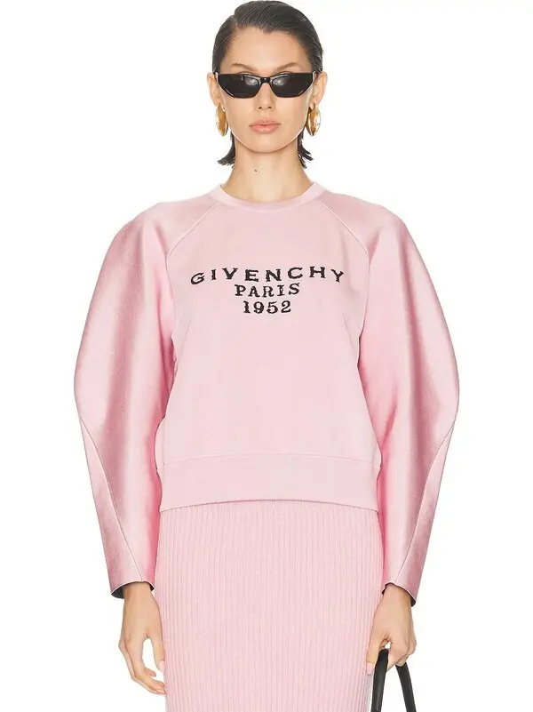 Givenchy Crewneck Sweater With Logo - Light Pink