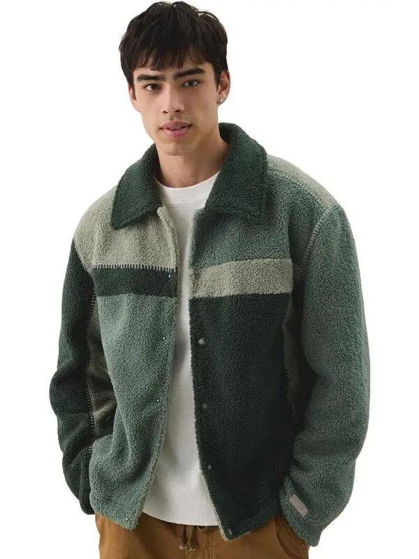 UGG Lachan Uggfluff Jacket - Arugula Multi