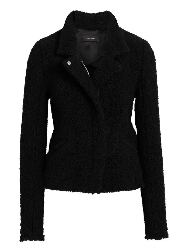 Isabel Marant Graziae Bouclé Jacket - Black