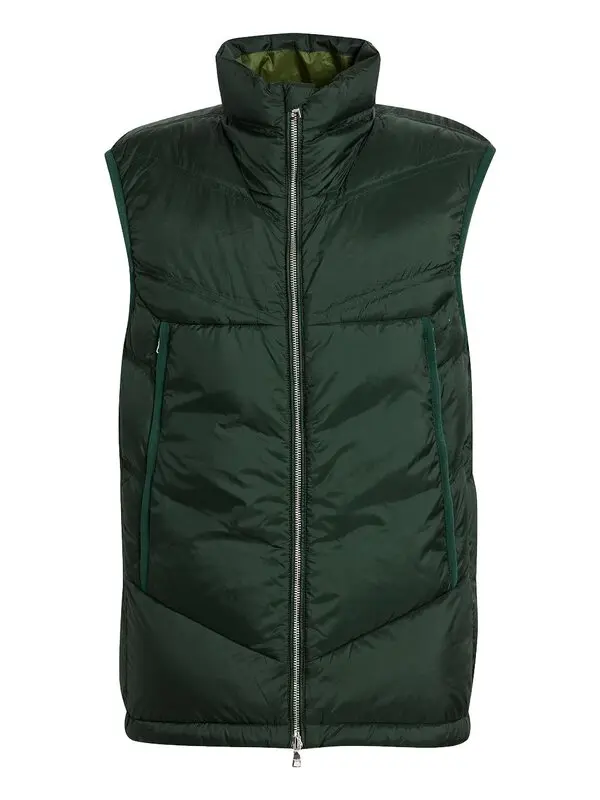 Orlebar Brown Acosta Quilted Vest - Forest Green