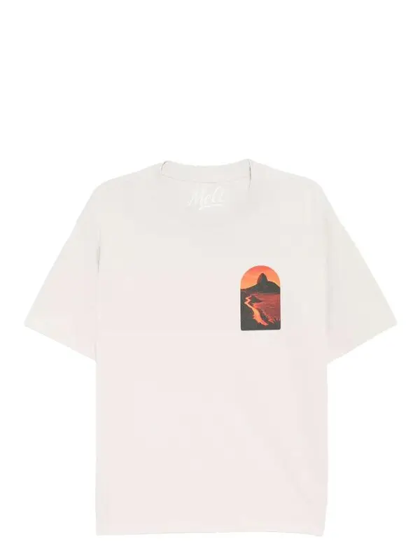 MELT Graphic-print T-shirt - Neutrals