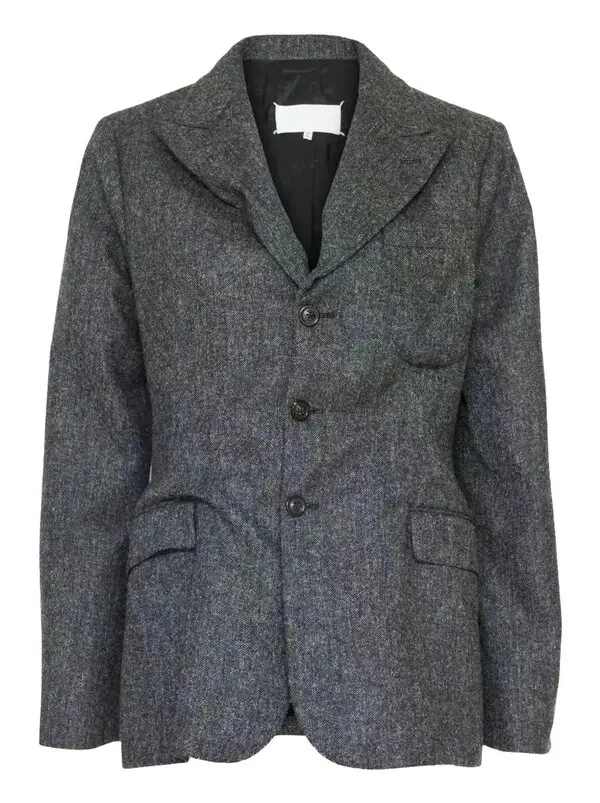 MAISON MARGIELA Three-button Tweed Jacket - Grey