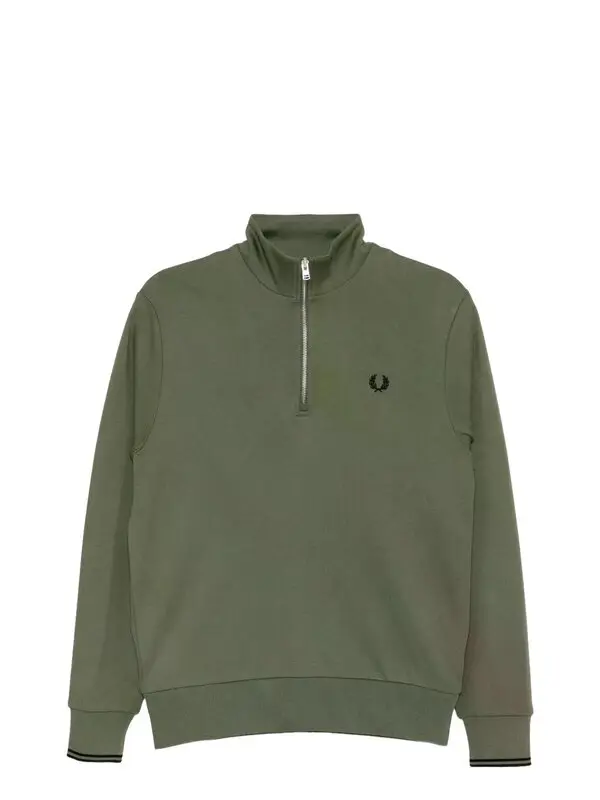 Fred Perry Logo-embroidered Sweatshirt - Green