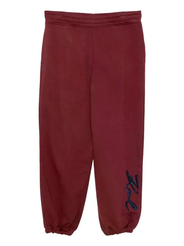 Karl Lagerfeld Logo-embossed Trousers - Red