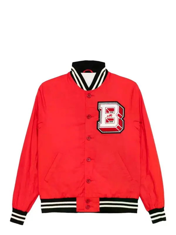 THE BROOKLYN CIRCUS Logo-embroidered Bomber Jacket - Red