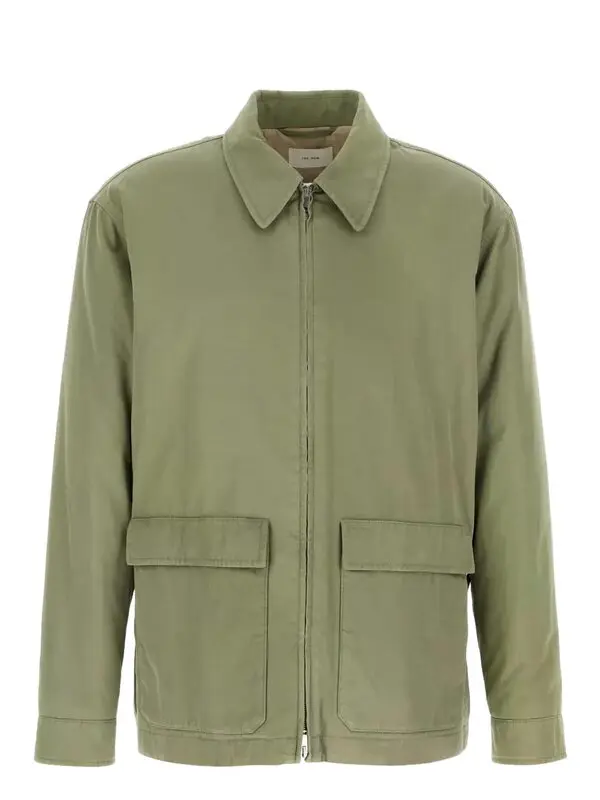 THE ROW Justo Cotton Jacket - Green