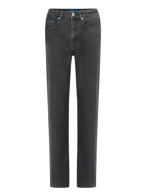 Karl Lagerfeld High-rise Straight Leg Jeans - Black