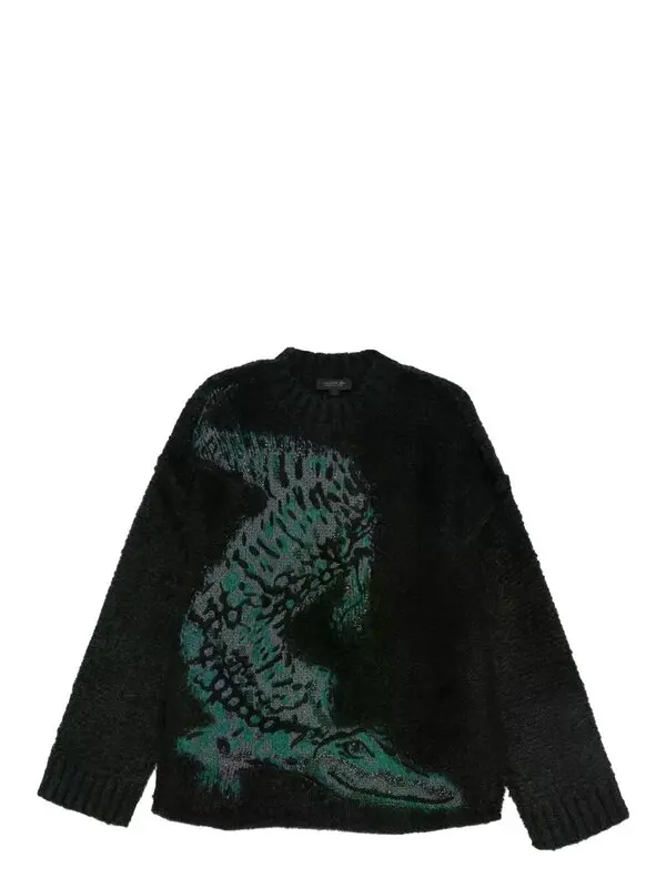 Lacoste Jacquard Sweater - Black
