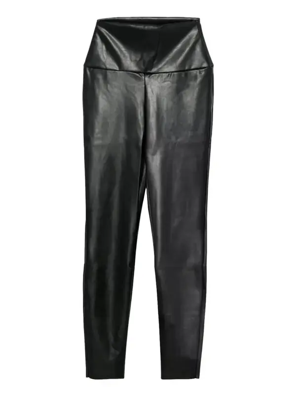 Norma Kamali Faux-leather Leggings - Black