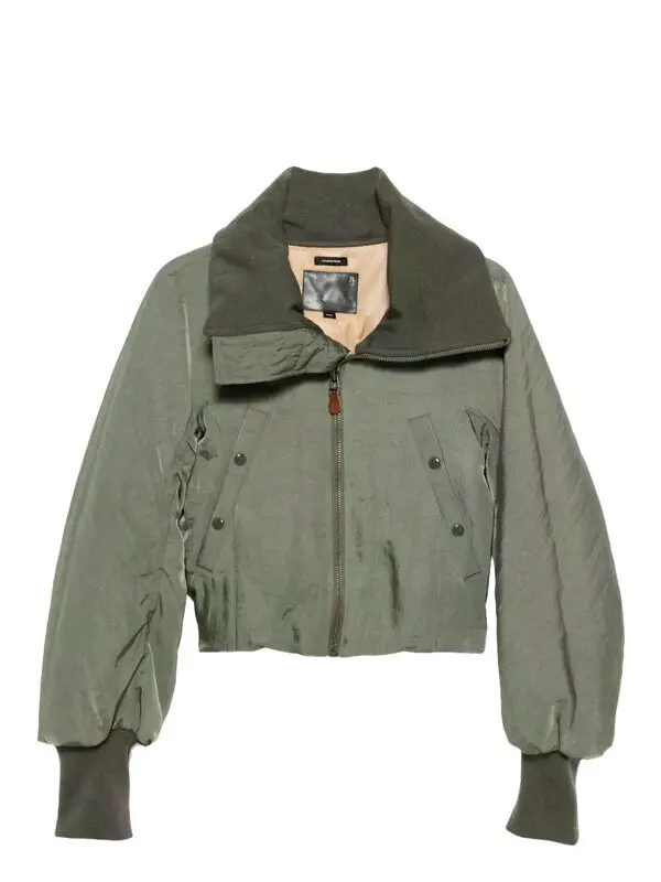 R13 Zip-up Bomber Jacket - Green
