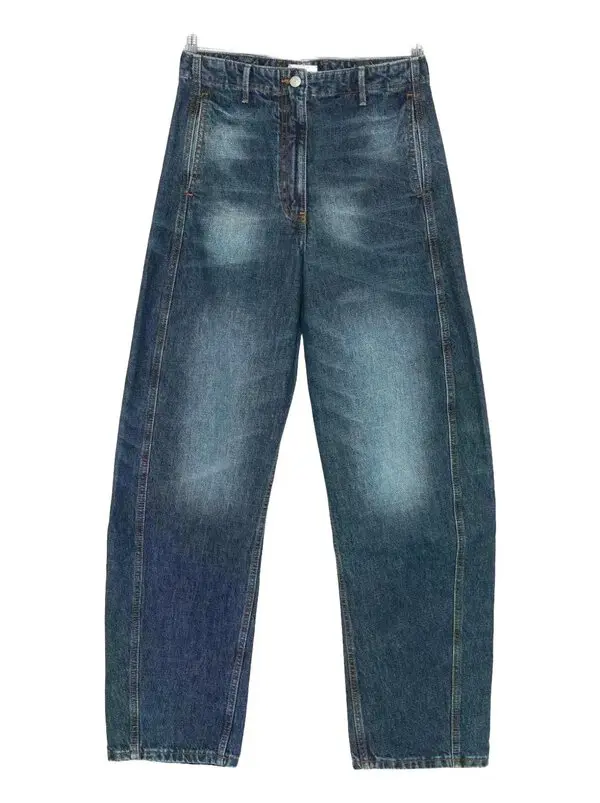 Magda Butrym Seam-detailing Straight Leg Jeans - Blue