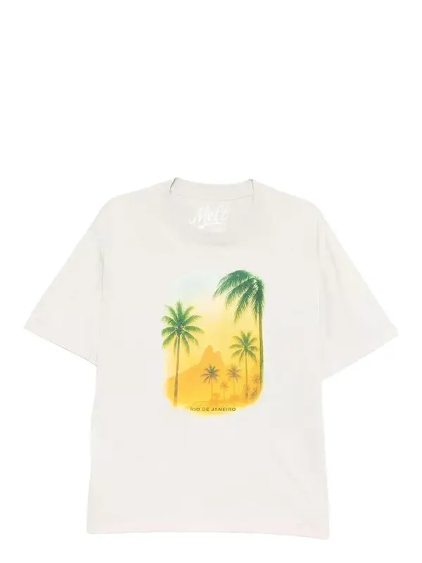 MELT Graphic-printed T-shirt - Neutrals
