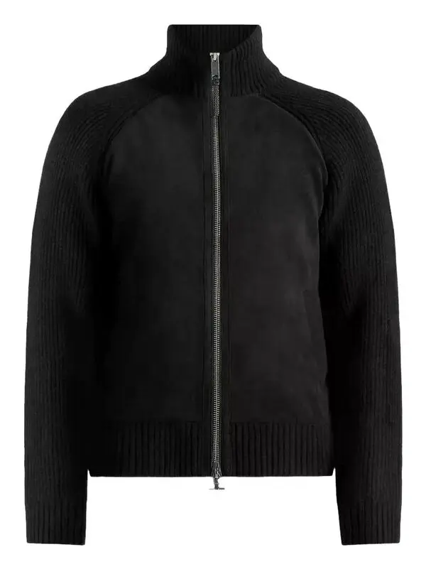 Manière De Voir Panelled Zip-up Jacket - Black