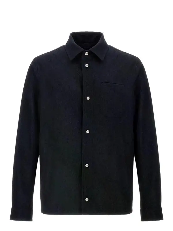 Herno Button-fastening Patch-pocket Shirt Jacket - Blue