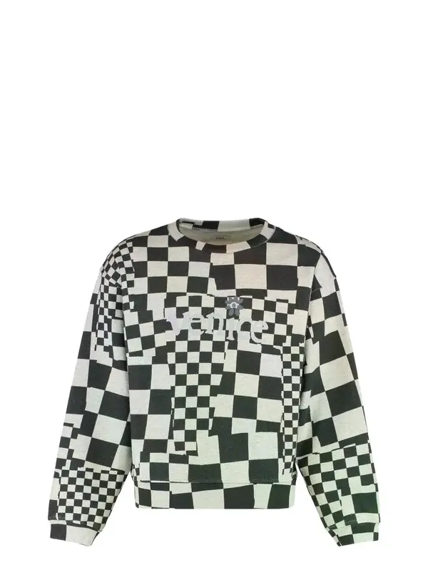 ERL Checkerboard-patterned Sweatshirt - Black
