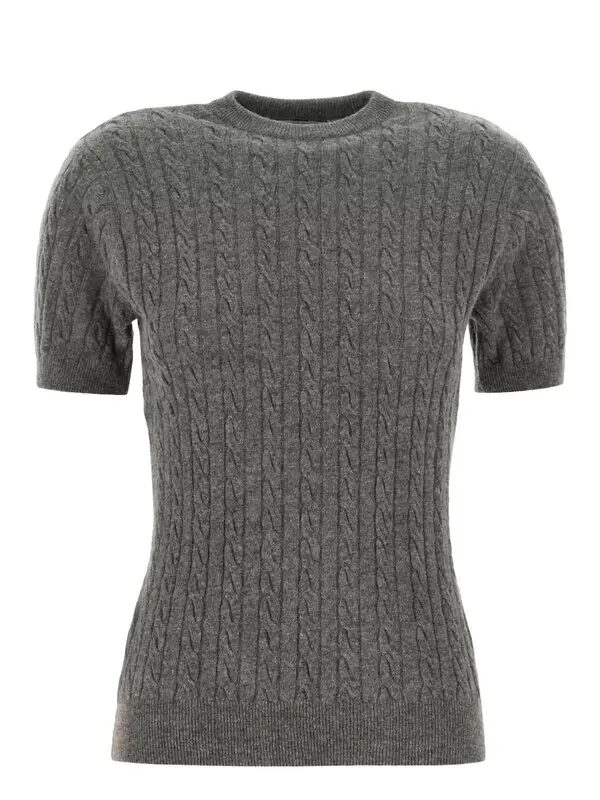 Gimaguas Rina Cable-knit Top - Grey
