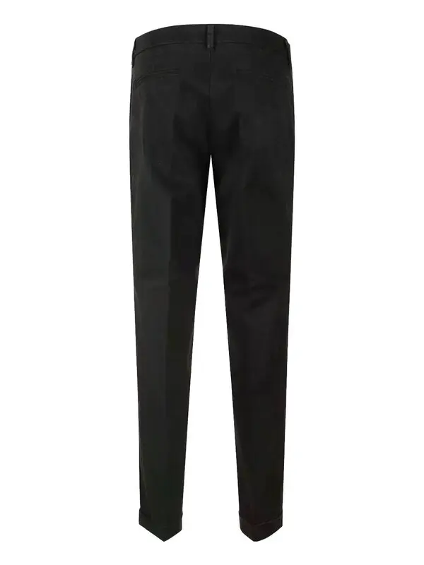 FAY Belt Loops Detail Trousers - Black