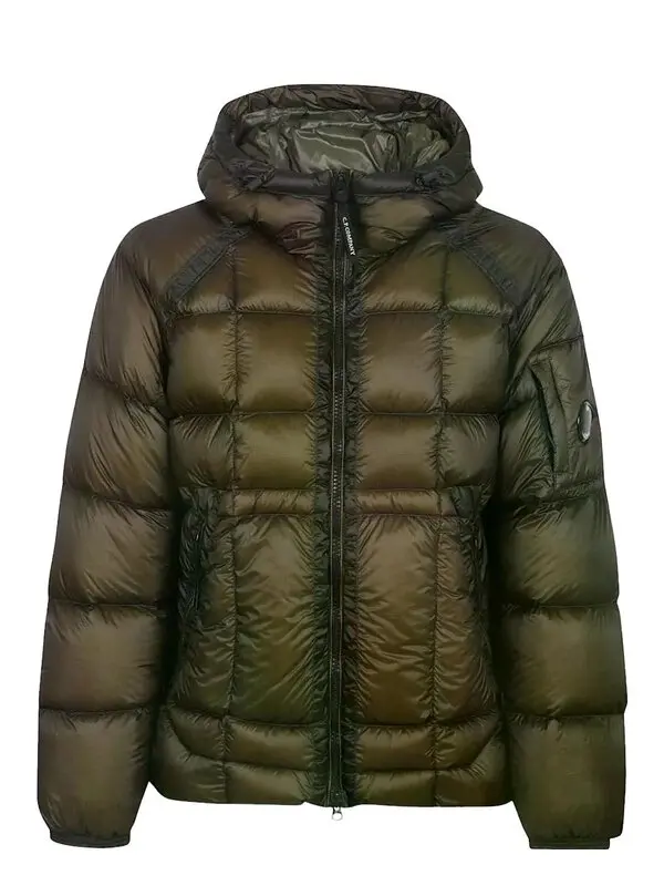 C.P. COMPANY D.d-shell Hooded Puffer Jacket - Green
