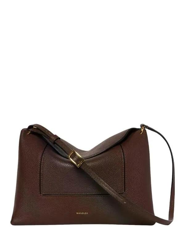 WANDLER Penelope Buckle Shoulder Bag - Brown
