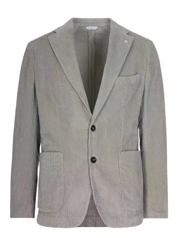 MANUEL RITZ Corduroy Cotton Blazer - Grey