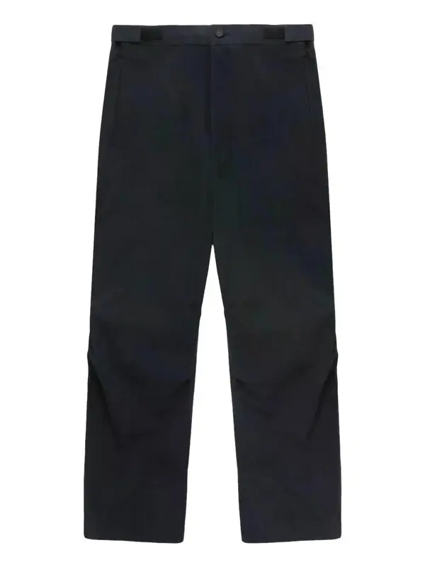 Comme Des Garçons Zip-embellished Trousers - Blue