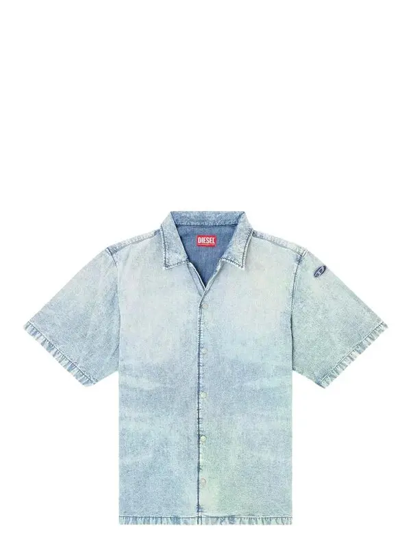 DIESEL® D-nabil-s4 Buttoned Shirt - Blue