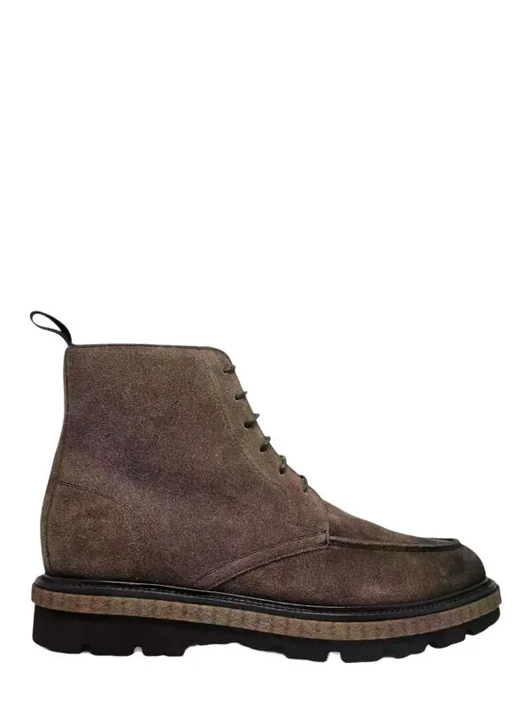 BARRETT Lace-up Suede Boots - Brown