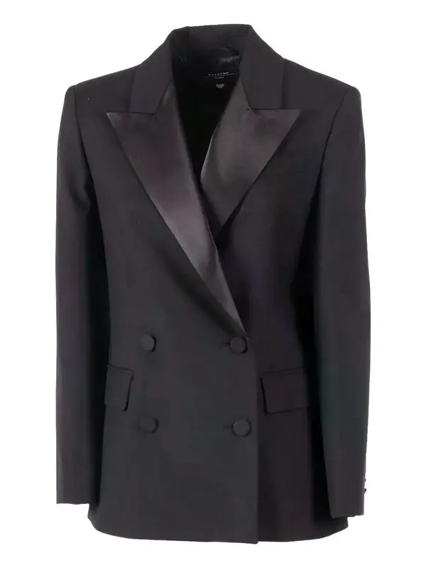 Max Mara Double-breasted Jacket - Black