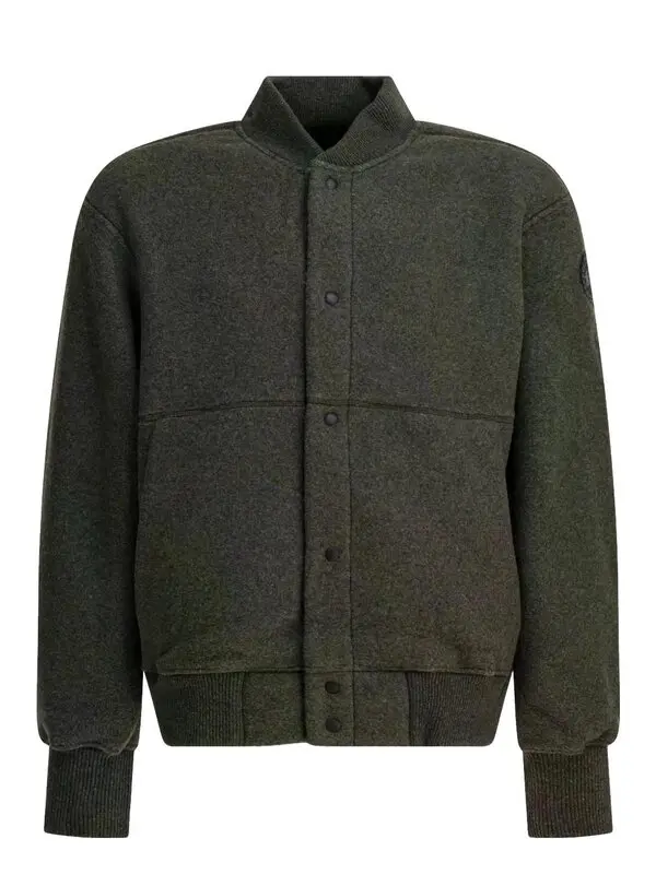 Canada Goose Button Fleece Bomber Jacket - Green