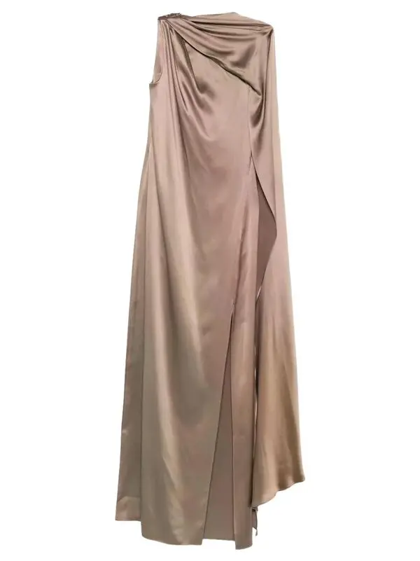 Max Mara Draped Maxi Dress - Neutrals
