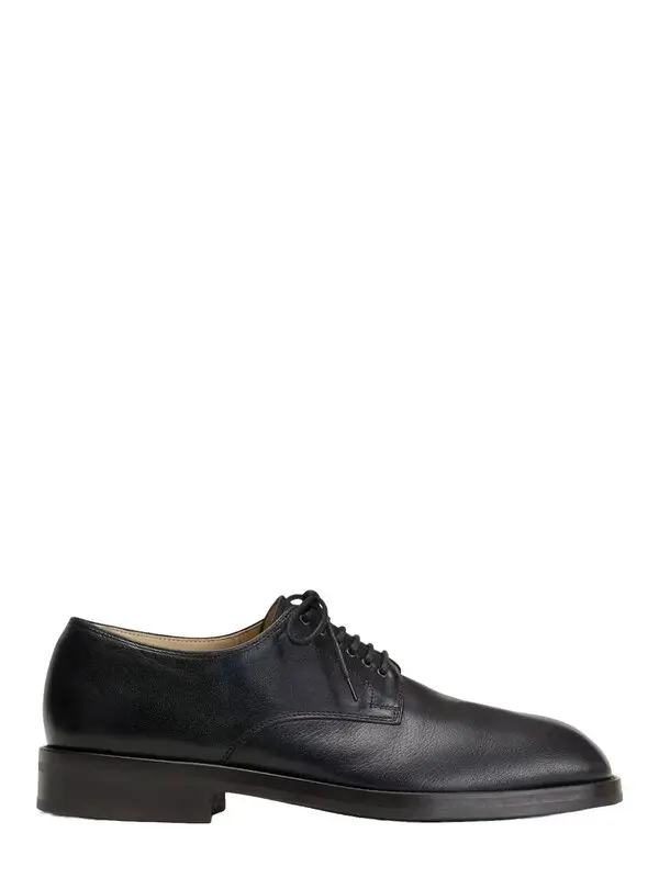 LEMAIRE Elongated-toe Lace-up Derby Shoes - Black